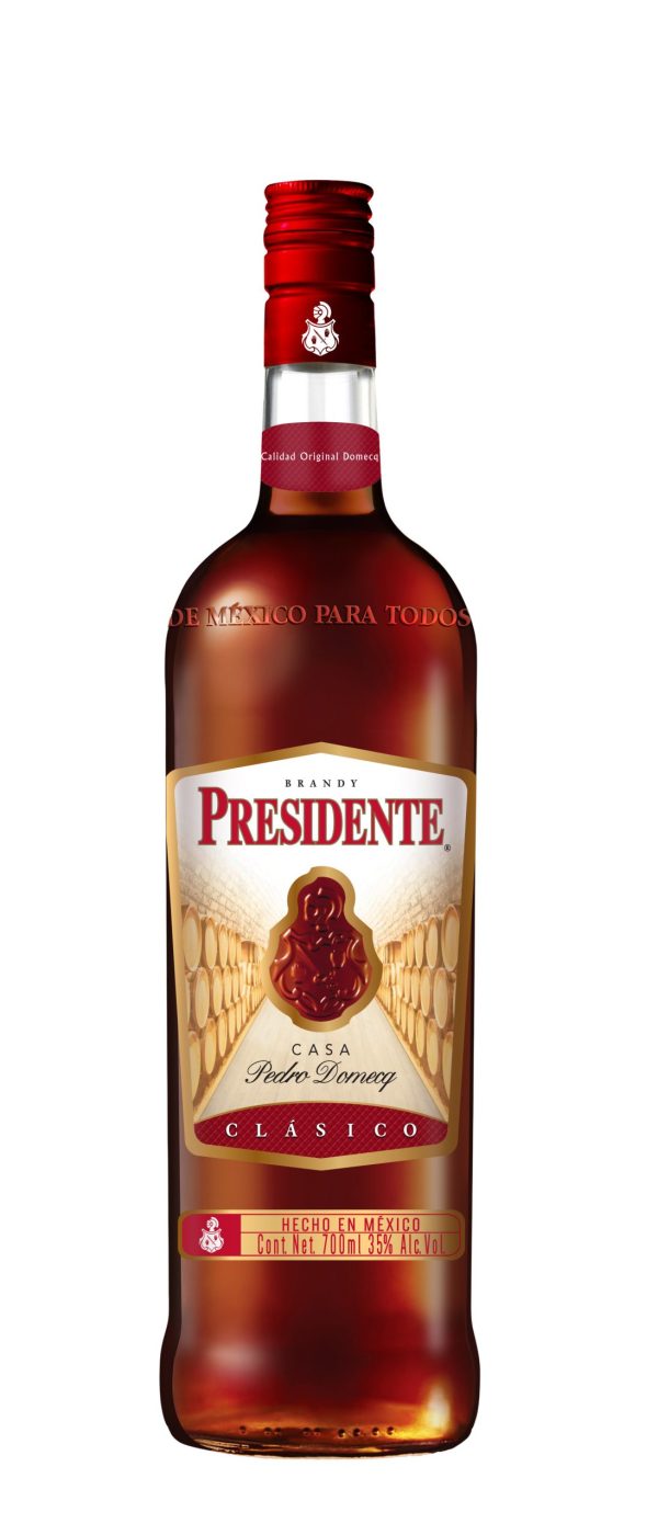 Brandy Presidente Clásico 700 ml | La Naval: Vinos, licores y alimentos ...