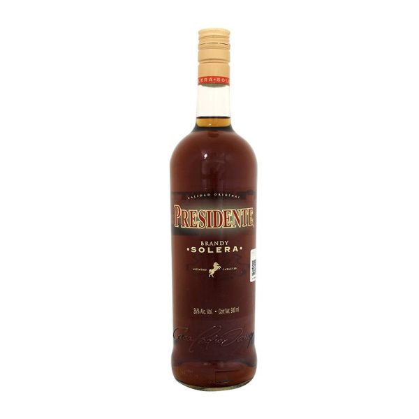 Brandy Presidente Solera 940 ml | La Naval: Vinos, licores y alimentos ...