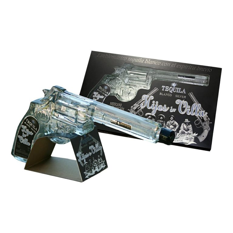 Tequila Blanco Hijos De Villa Edición Pistola Revolver 200 ml | La ...